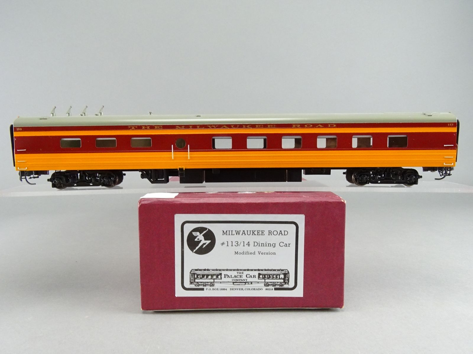 HO Brass Model - Palace Milwaukee Road Diner Dining Car #113 Modified ...