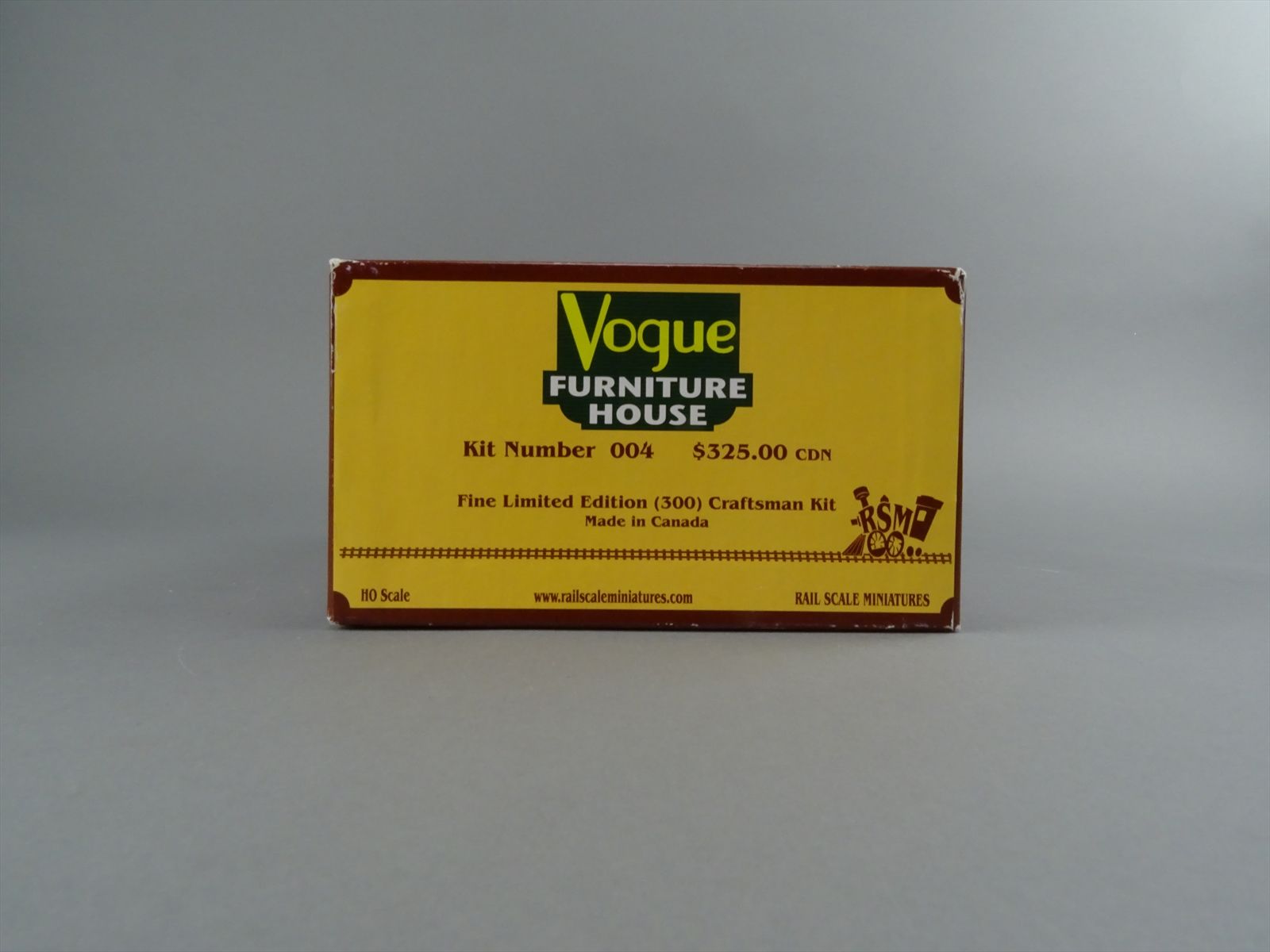 HO Craftsman Kit - RSM Rail Scale Miniatures #004 - Vogue Furniture ...