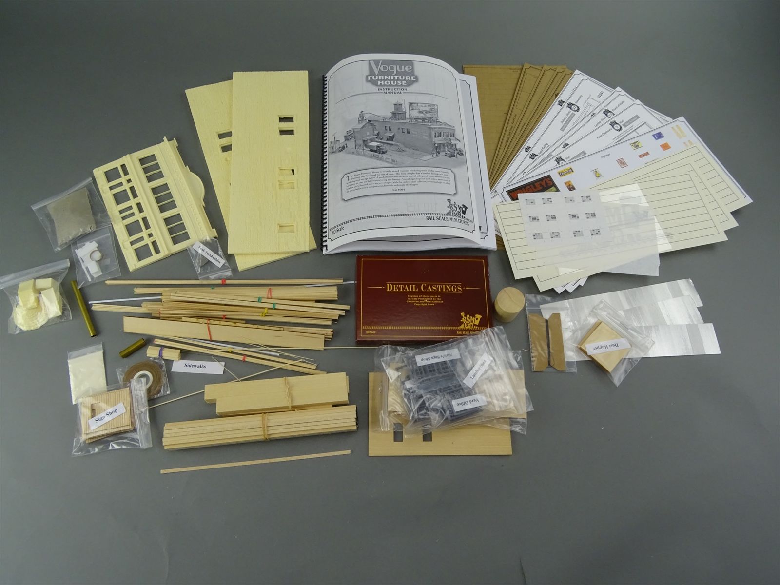 HO Craftsman Kit - RSM Rail Scale Miniatures #004 - Vogue Furniture ...