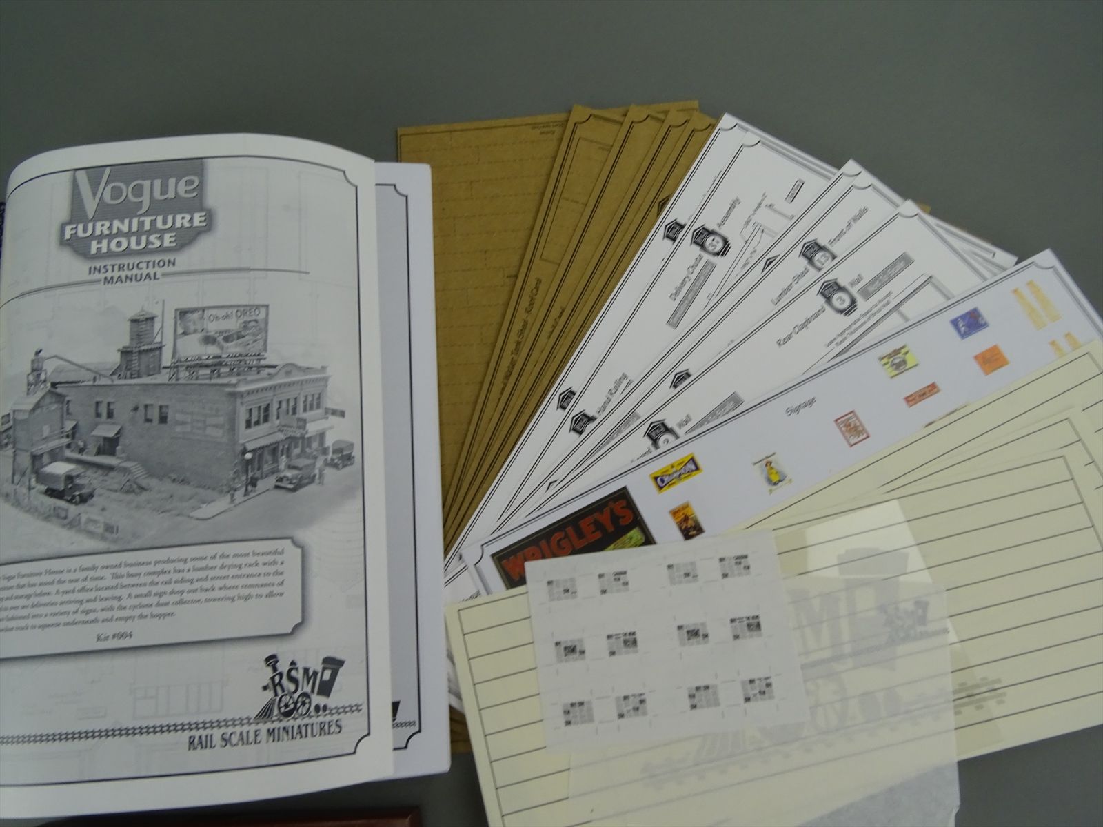 HO Craftsman Kit - RSM Rail Scale Miniatures #004 - Vogue Furniture ...