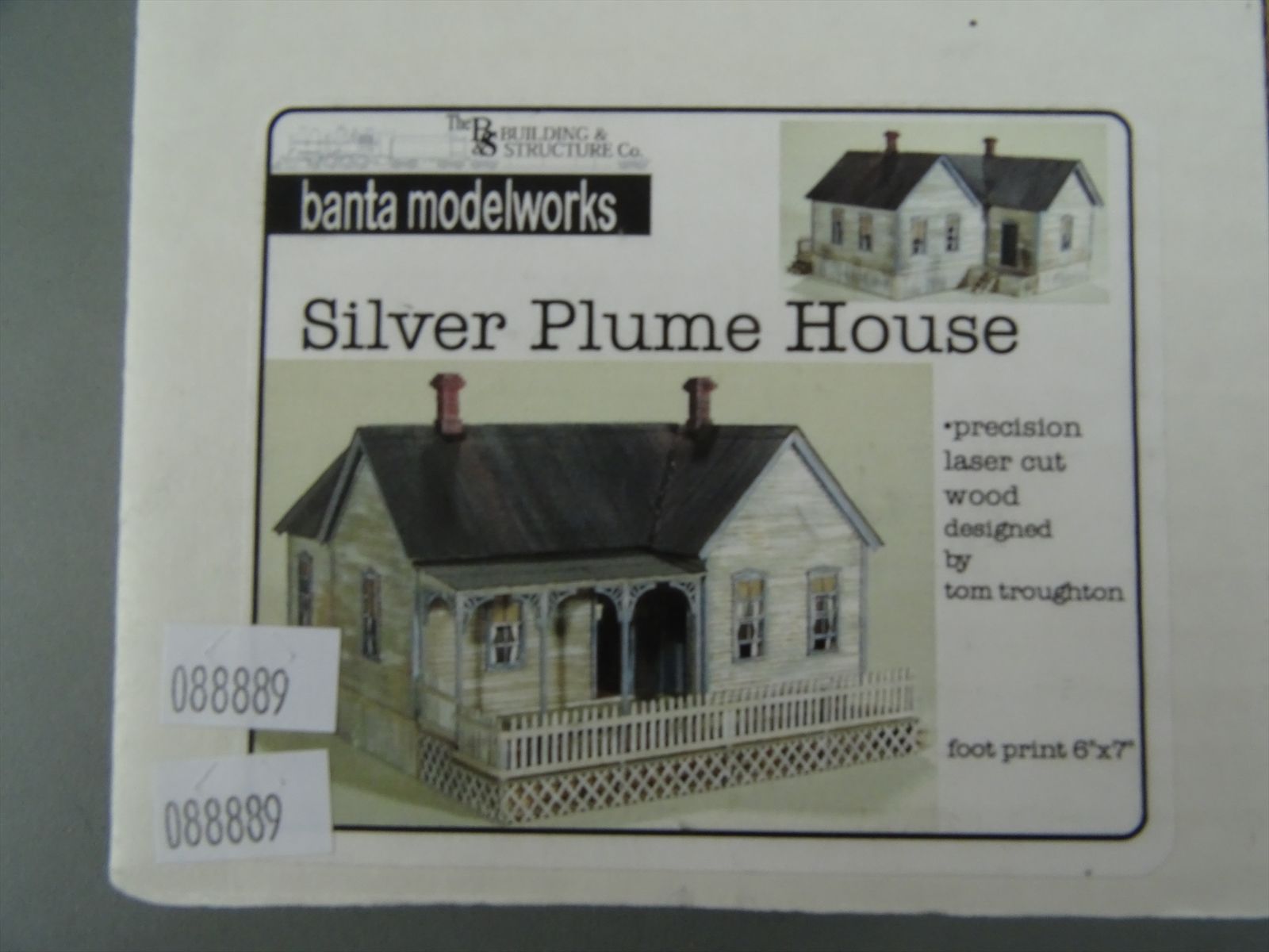 S Scale Banta Model Works Craftsman Kit 4091 - Silver Plume House