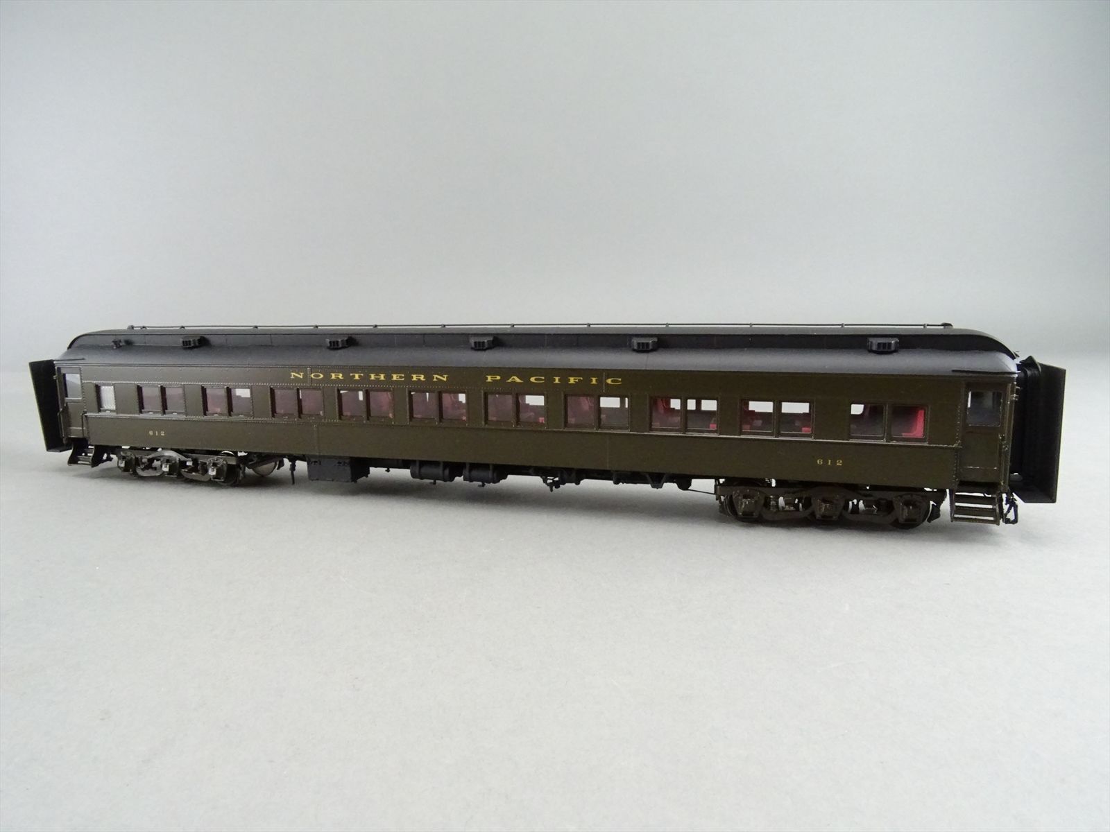 HO Brass Model - W&R NP Northern Pacific Coach Pullman Green #612 - F/P ...