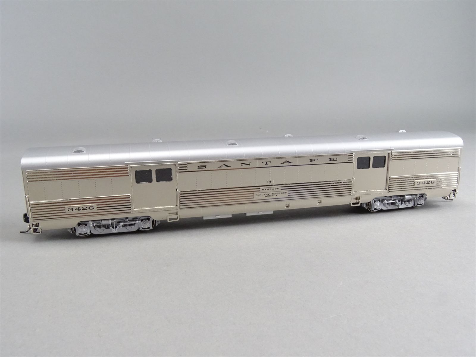 HO Brass Model - OMI 3499.1 SF Santa Fe Baggage Car #3414 - F/P - 2001 ...