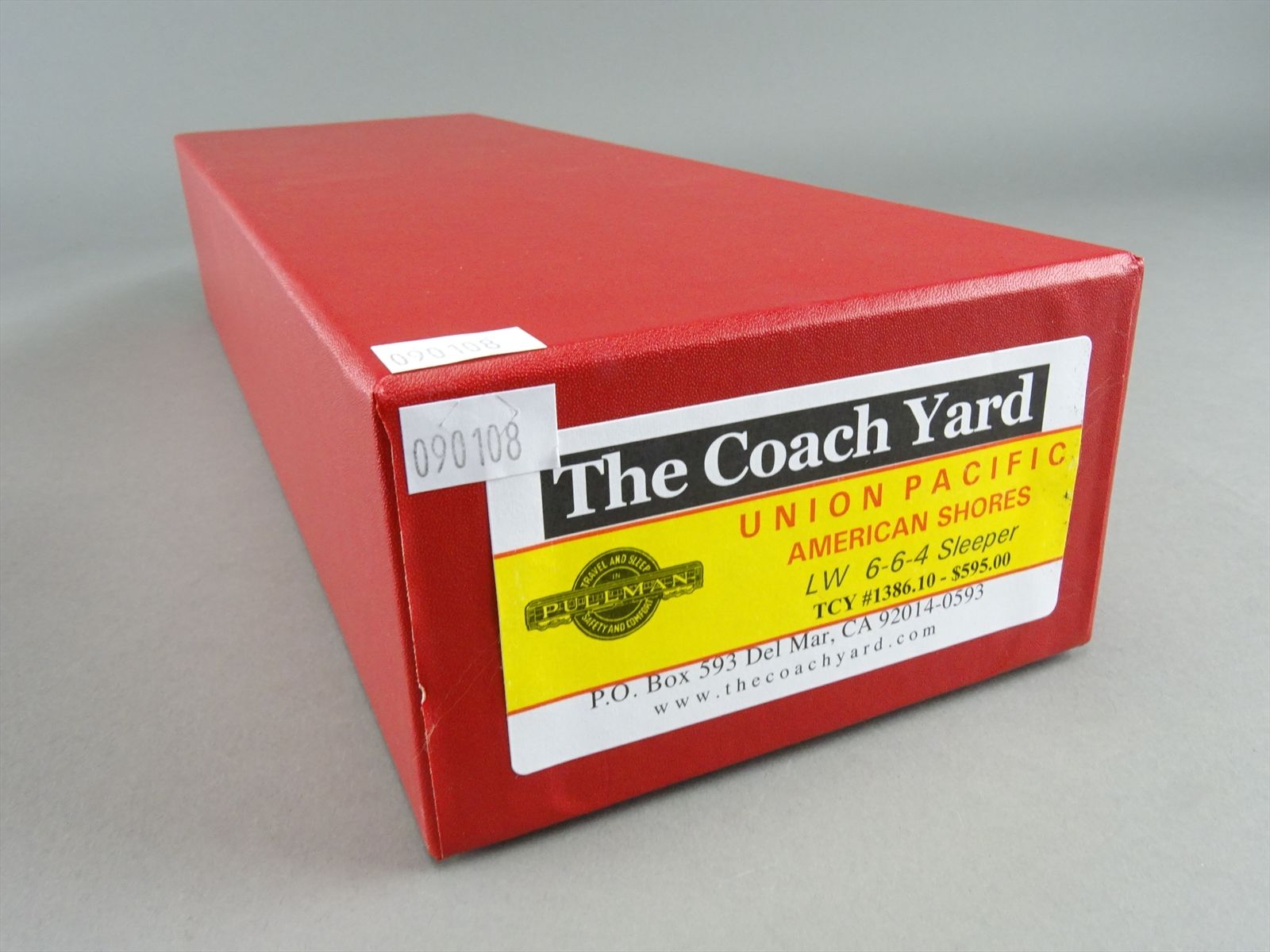 HO Brass Model - TCY 1386.10 UP Union Pacific LW 6-6-4 Sleeper American ...