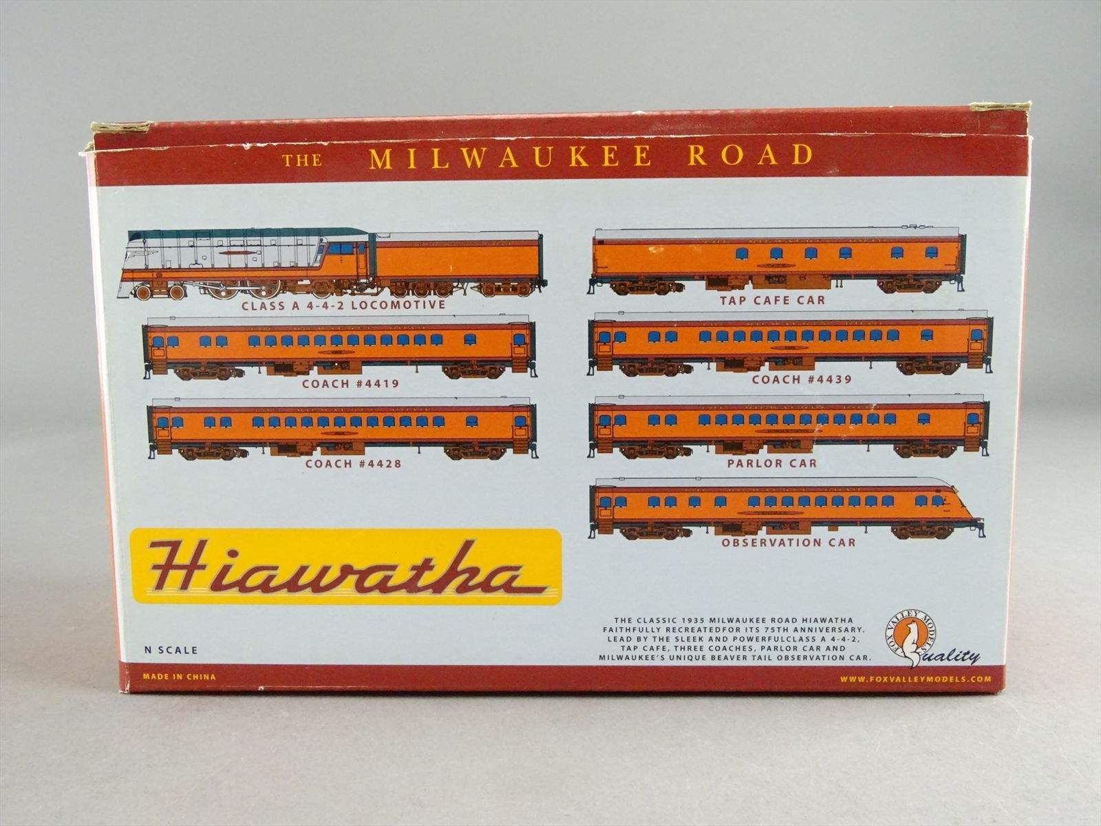 N Plastic Model - FVM 40001 Fox Valley Models Milwaukee Road 4-4-2 ...