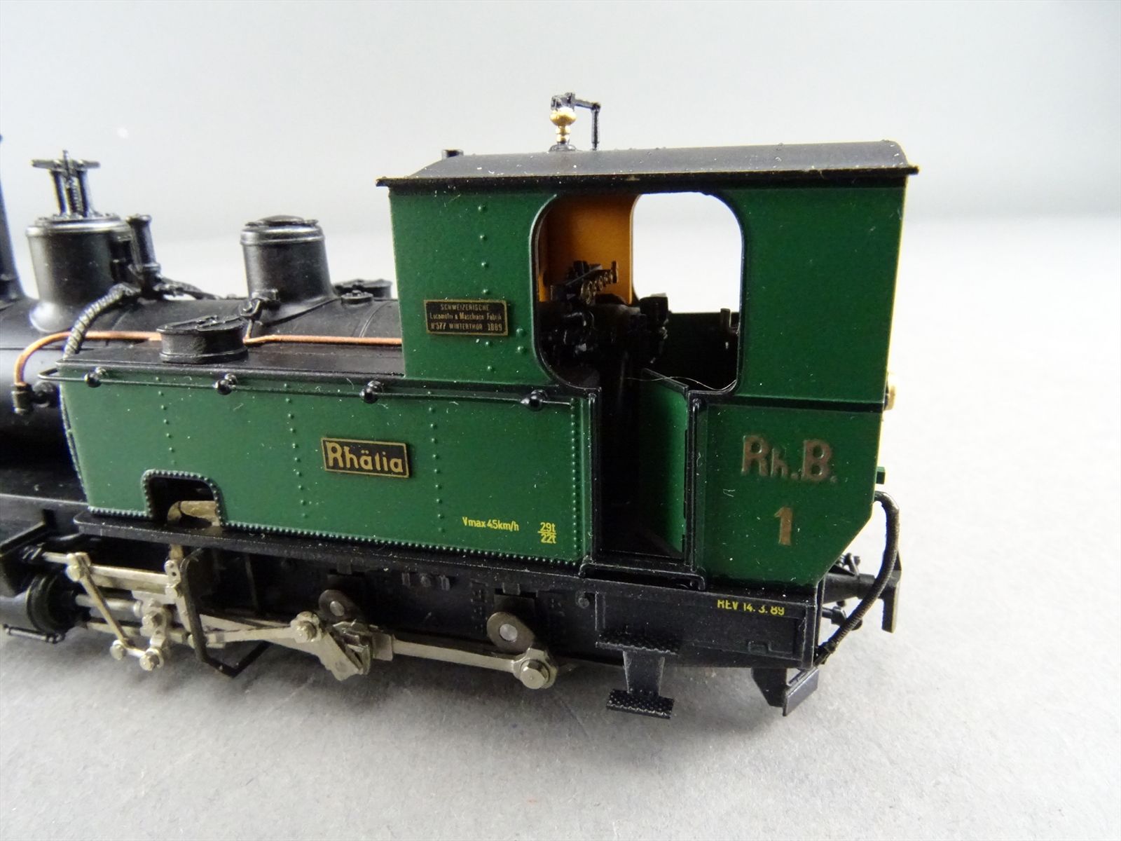 HOm Brass Model - Ferro-Suisse RhB Rhätische Bahn Dampflok G3/4 2-6-0 ...