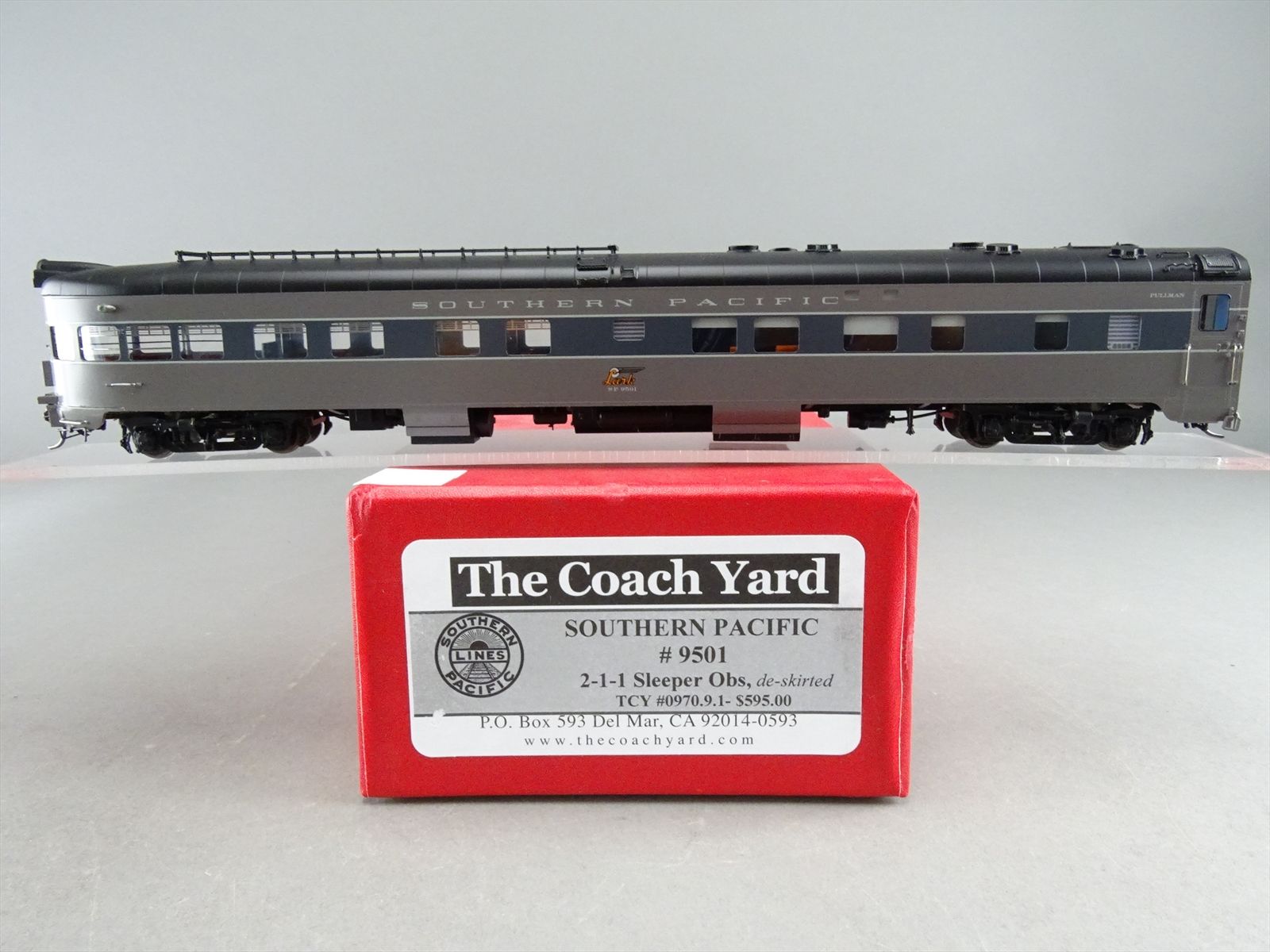 HO Brass Model - TCY 0970.9.1 SP Southern Pacific Lark 2-1-1 Sleeper ...