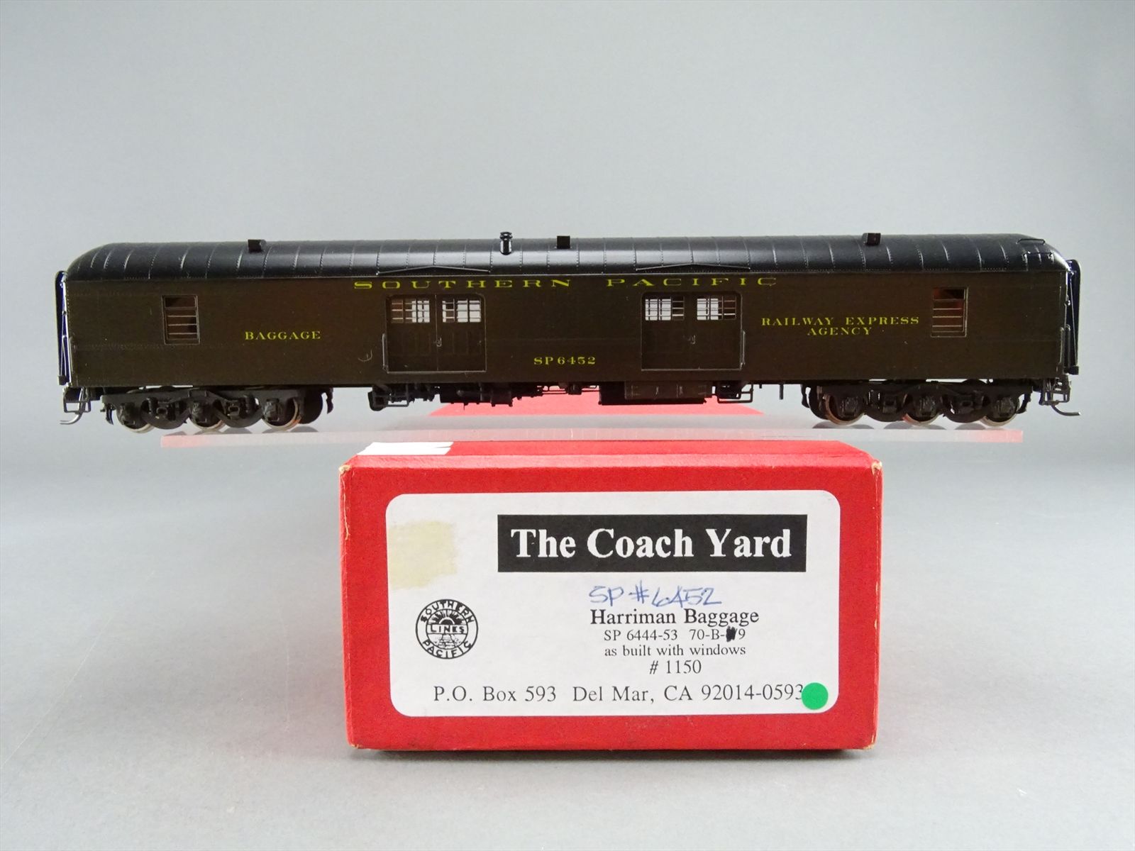 HO Brass Model - TCY 1150 SP Southern Pacific Harriman Baggage #6452 ...
