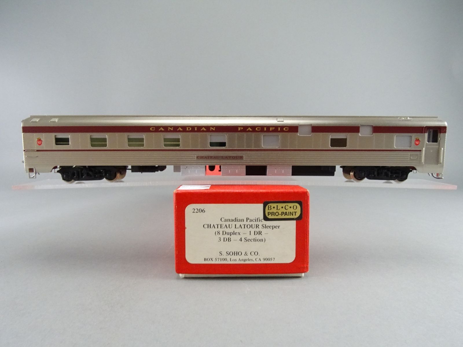 HO Brass Model - Soho 2206 CP CPR Canadian Pacific 8-1-3-4 Sleeper ...