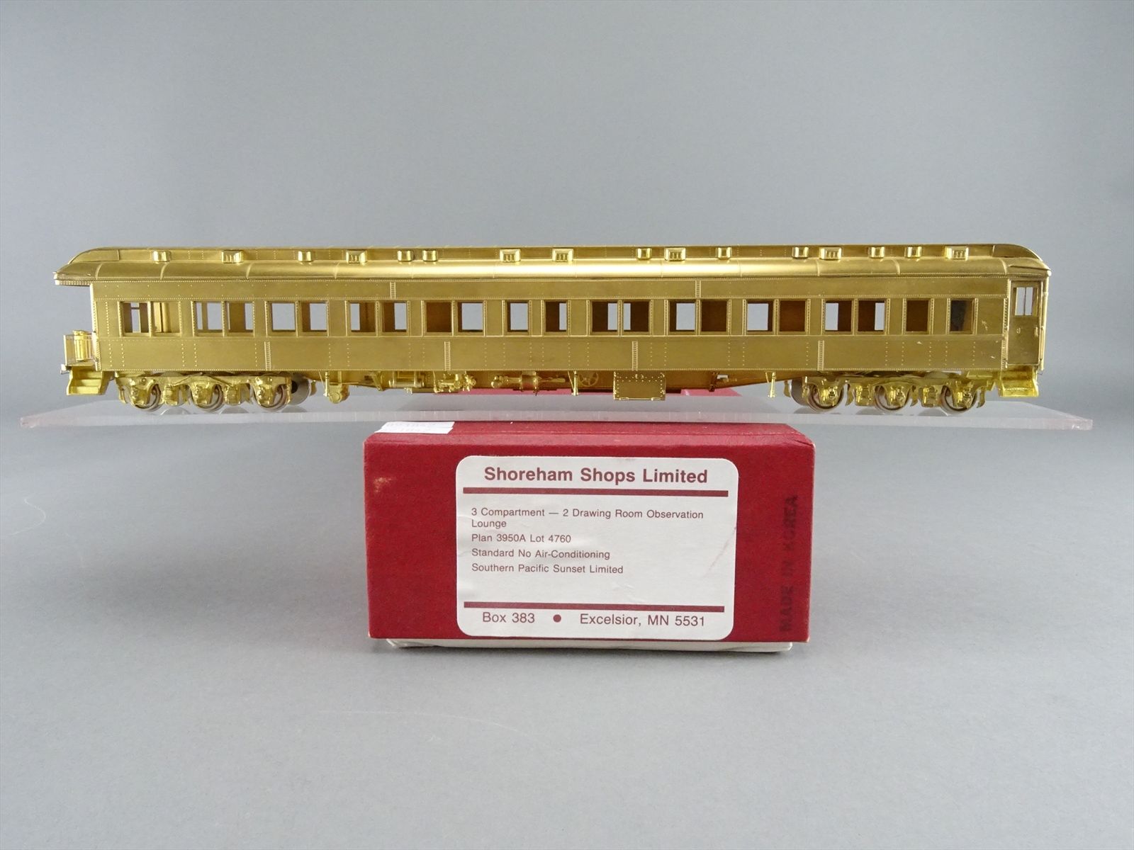 HO Brass Model - SSL SP Southern Pacific Sunset Limited 3-2 Observation ...