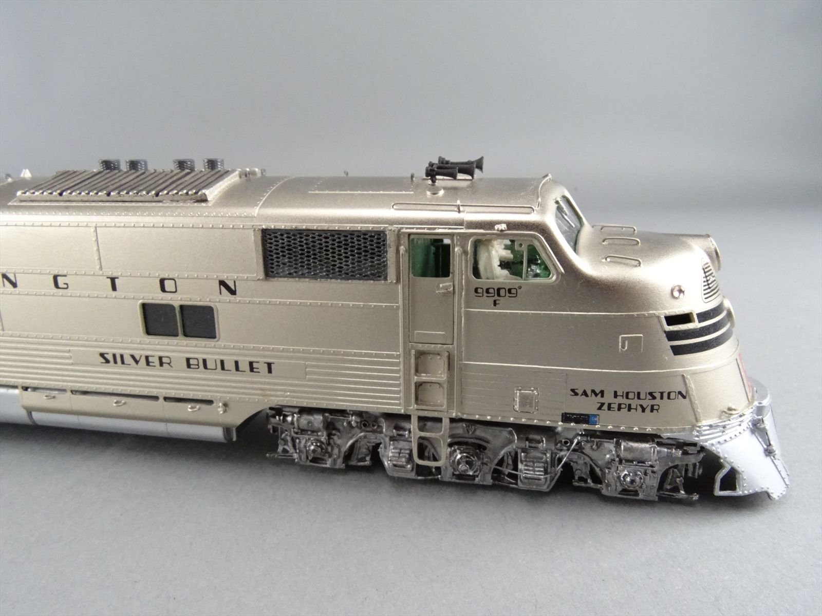 HO Brass Model - OMI 6209 CB&Q Burlington E5 E5A Silver Bullet Sam Houston Zephyr - Custom as ...