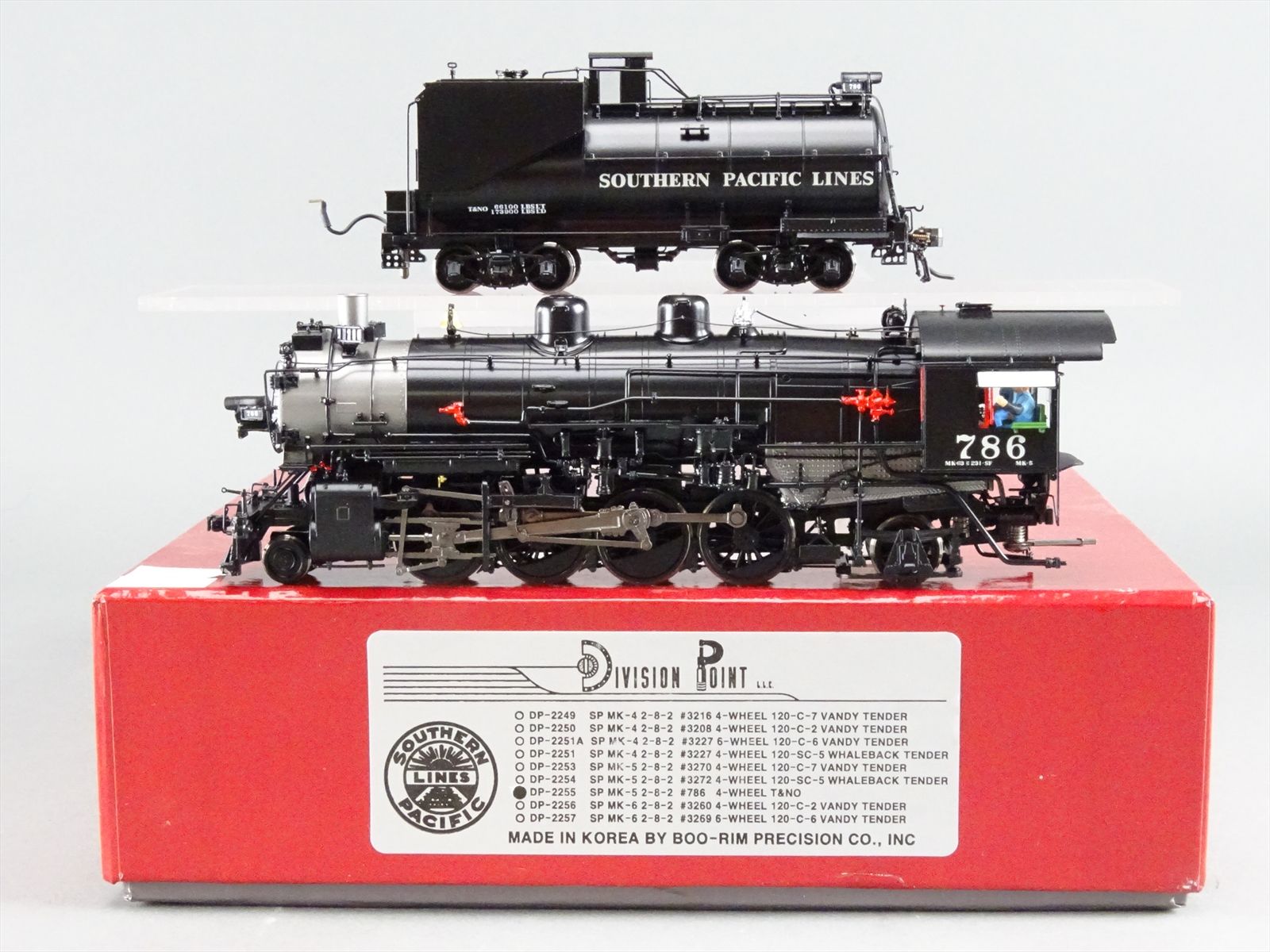 HO Brass Model - DP 2255 SP Southern Pacific T&NO MK-5 2-8-2 #786 - F/P ...