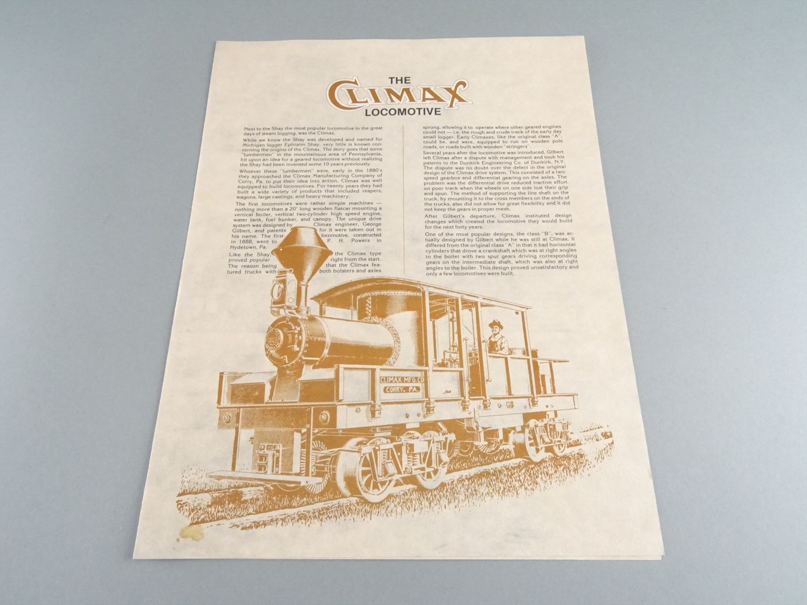 O Scale 2-RAIL Brass Model Train - PFM Hillcrest Lumber 3-Truck 70-Ton ...