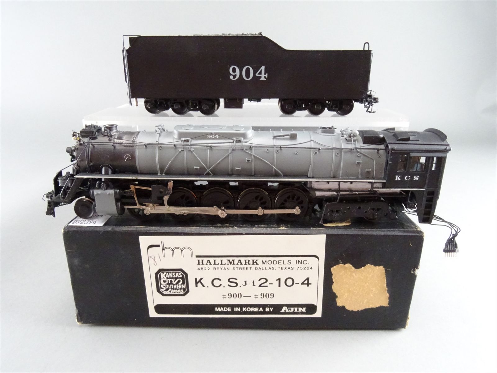 HO Brass Model - Hallmark KCS Kansas City Southern 2-10-4 J-1 #904 Gray ...