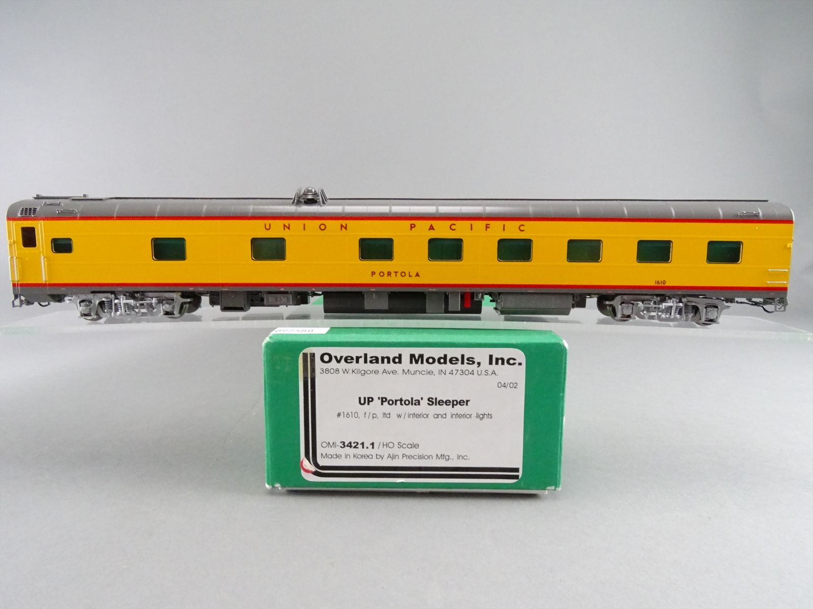 HO Brass Model - OMI 3421.1 UP Union Pacific Portola Sleeper #1610 - F ...