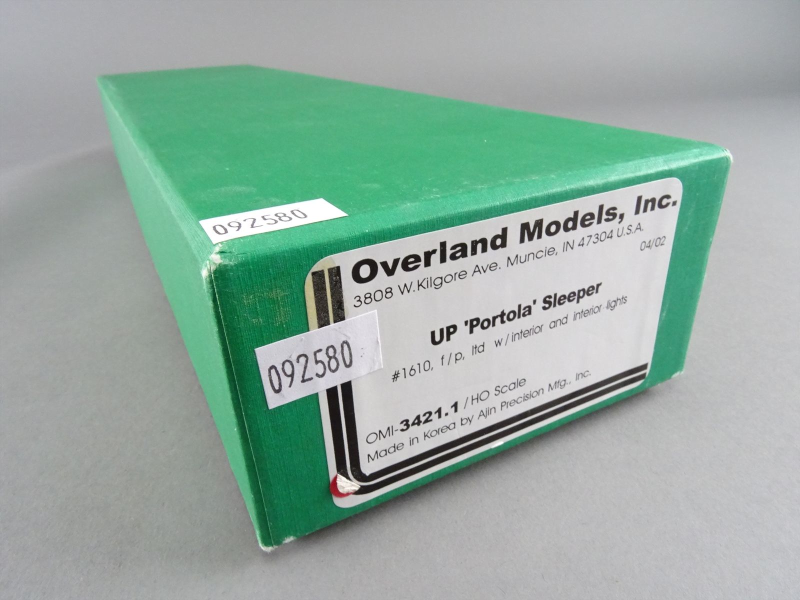 HO Brass Model - OMI 3421.1 UP Union Pacific Portola Sleeper #1610 - F ...
