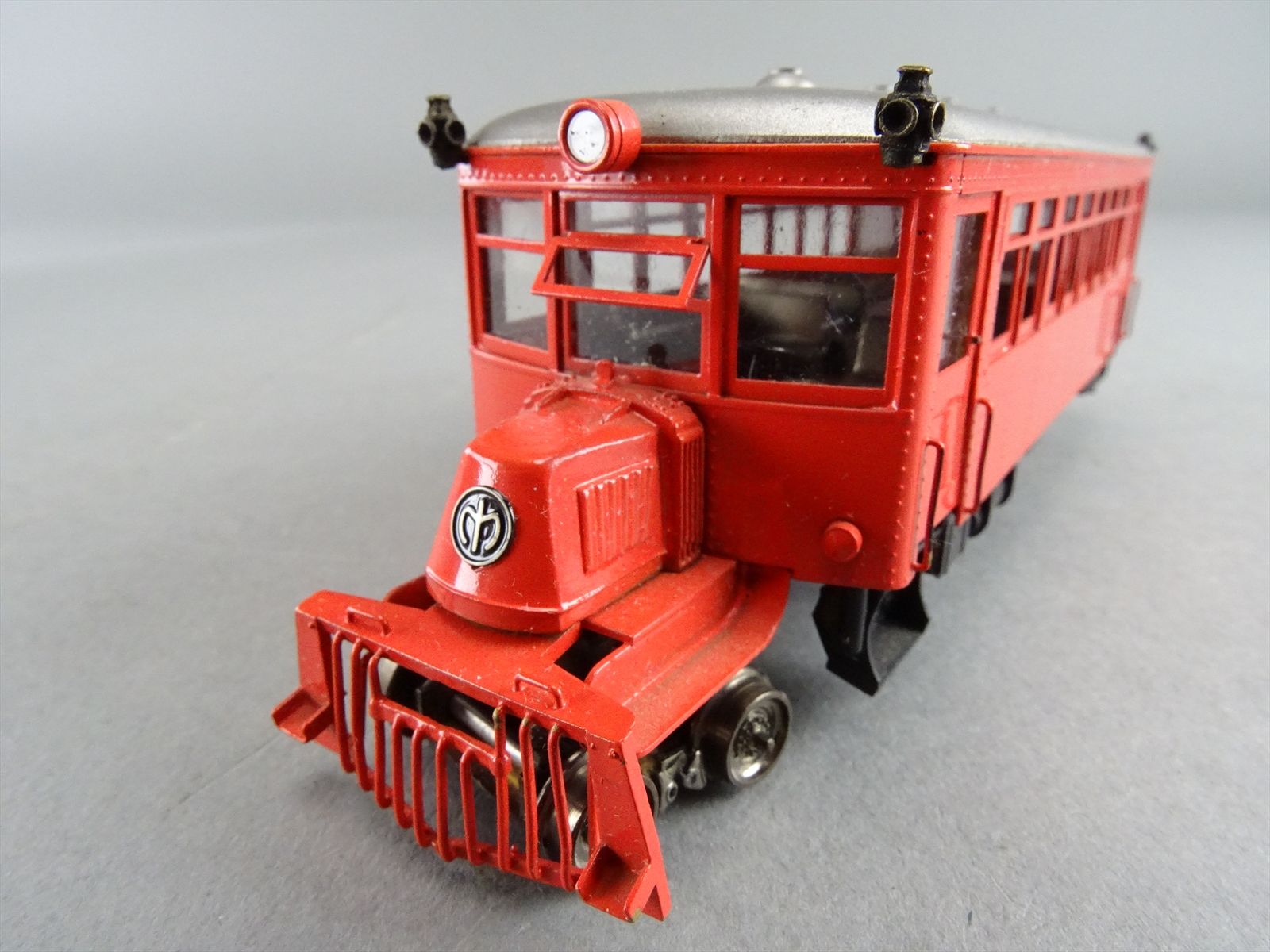 HO Brass Model - Lambert Mack Rail Bus - F/P Red / Silver - Interior