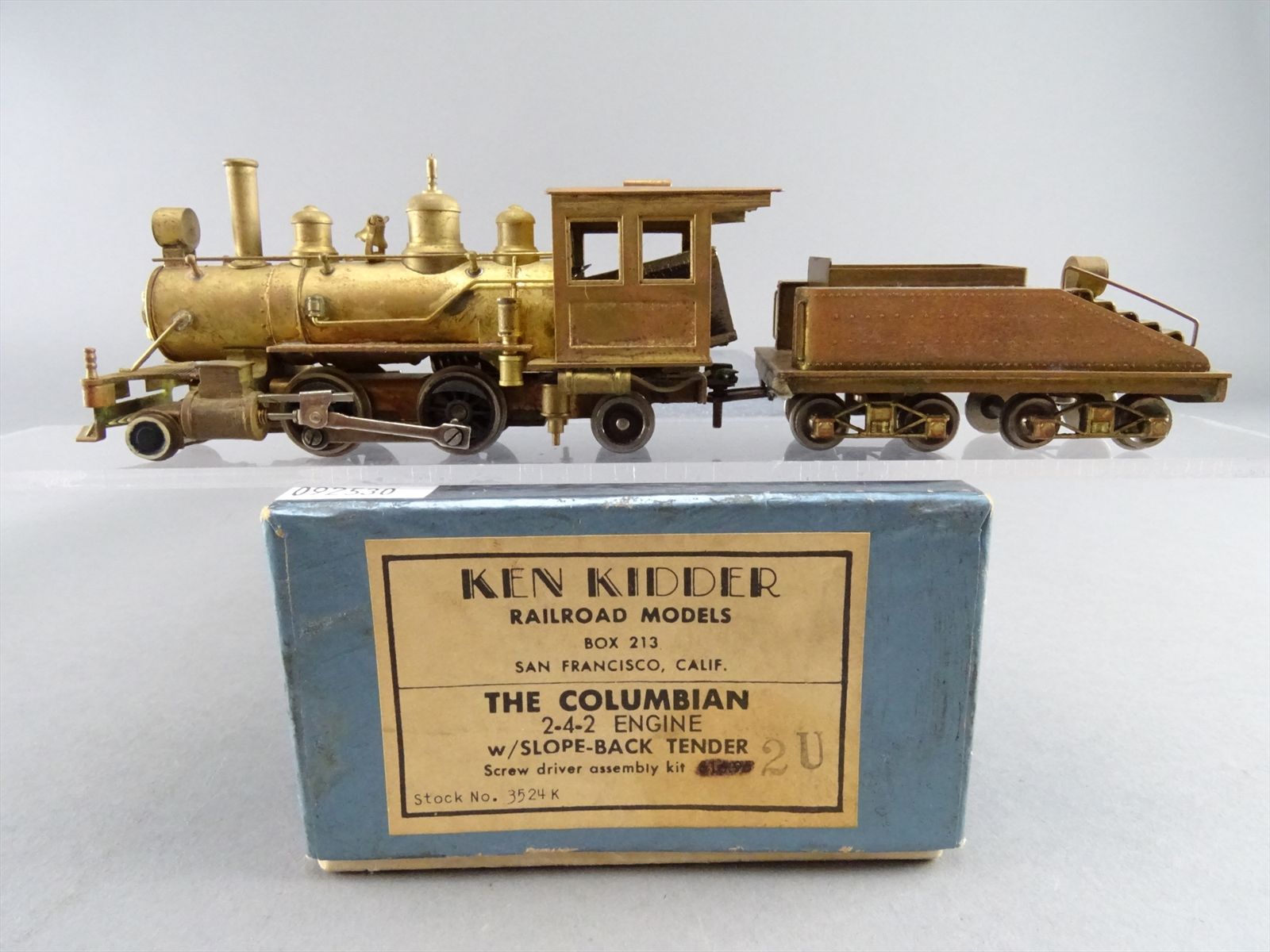 HO Brass Model - KK Ken Kidder 3524K Columbian 2-4-2 Locomotive ...