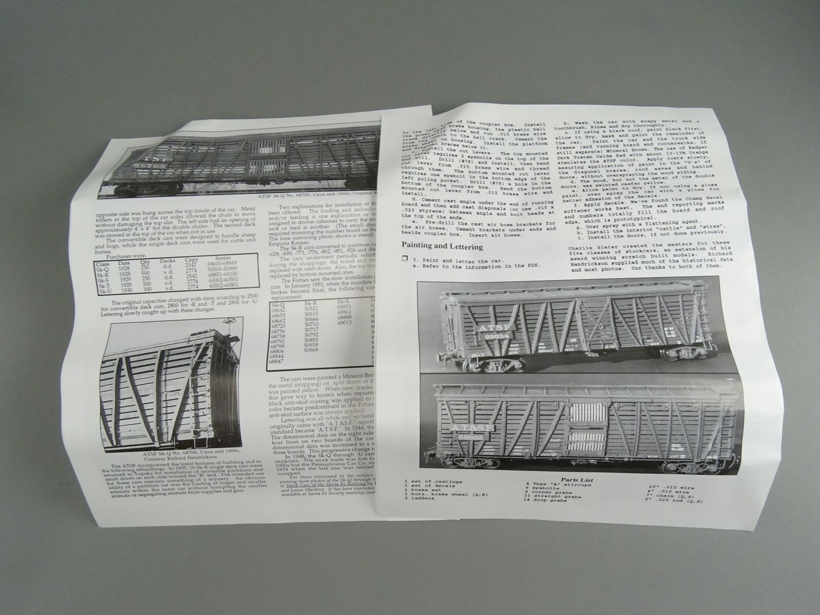 HO Model Freight Car - Sunshine Models Kit #56.1 ATSF - Sk-Q Stock Car ...