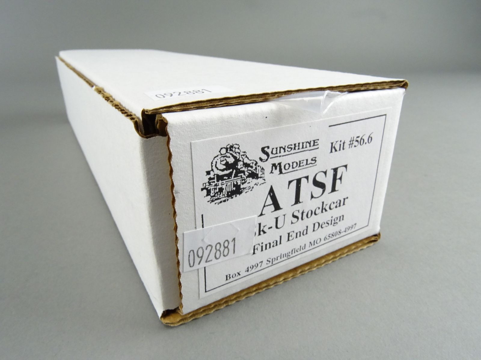 HO Model Freight Car - Sunshine Models Kit #56.6 ATSF - Sk-U Stock Car ...