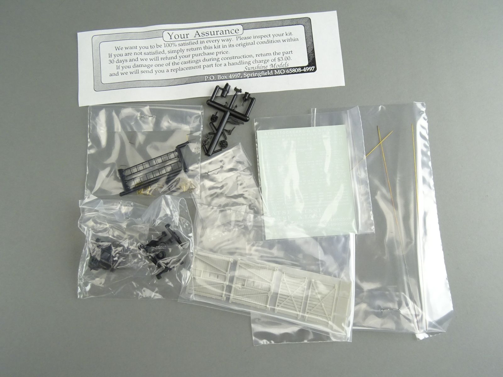 HO Model Freight Car - Sunshine Models Kit #56.6 ATSF - Sk-U Stock Car ...