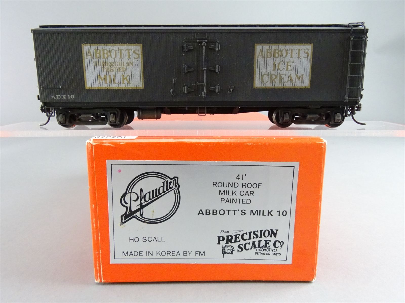 HO Brass Model - PSC ADX Abbott's Milk 41' Round Roof Milk Car #10 - F ...