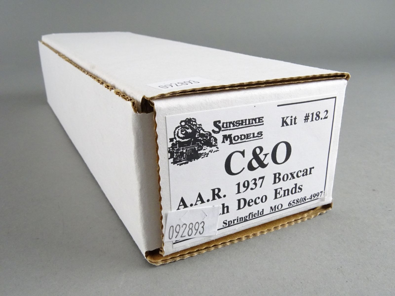 HO Model Freight Car - Sunshine Models Kit #18.2 - C&O - AAR 1937 Box ...