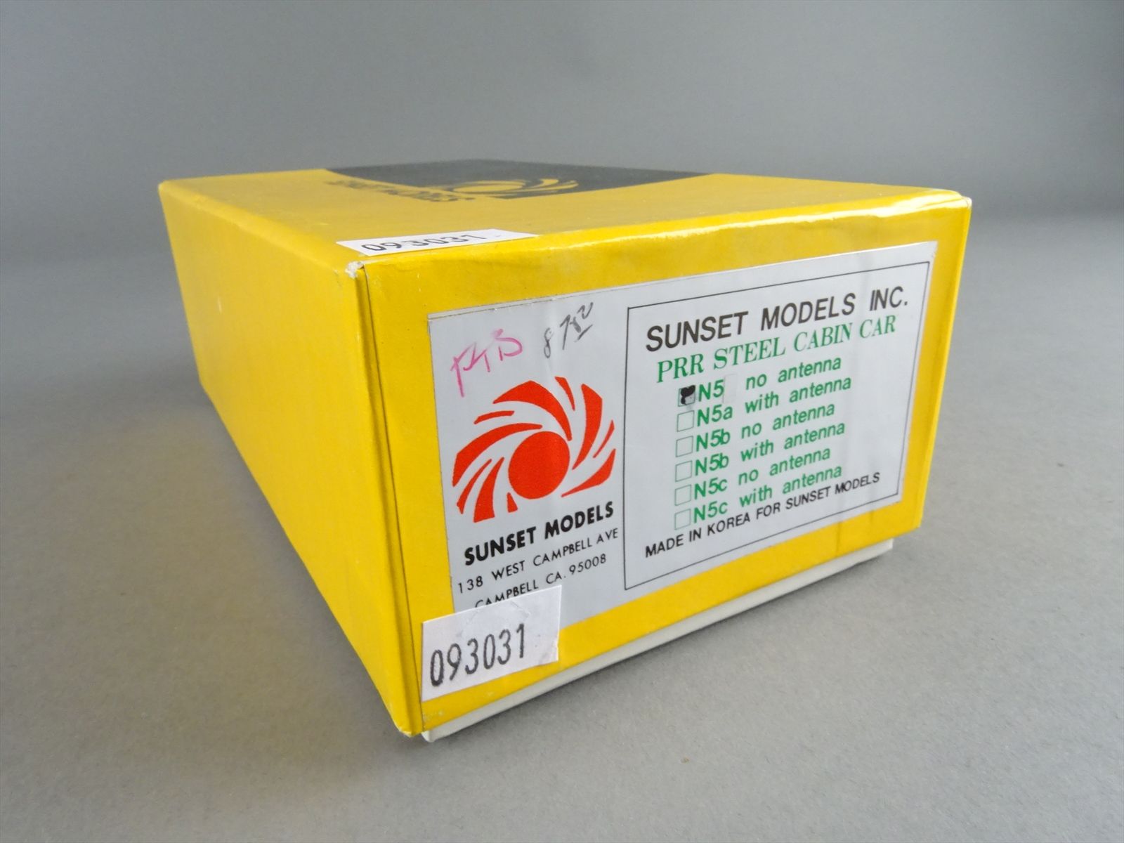 HO Brass Model - Sunset PRR Pennsylvania Steel Cabin Car N5A Caboose No ...