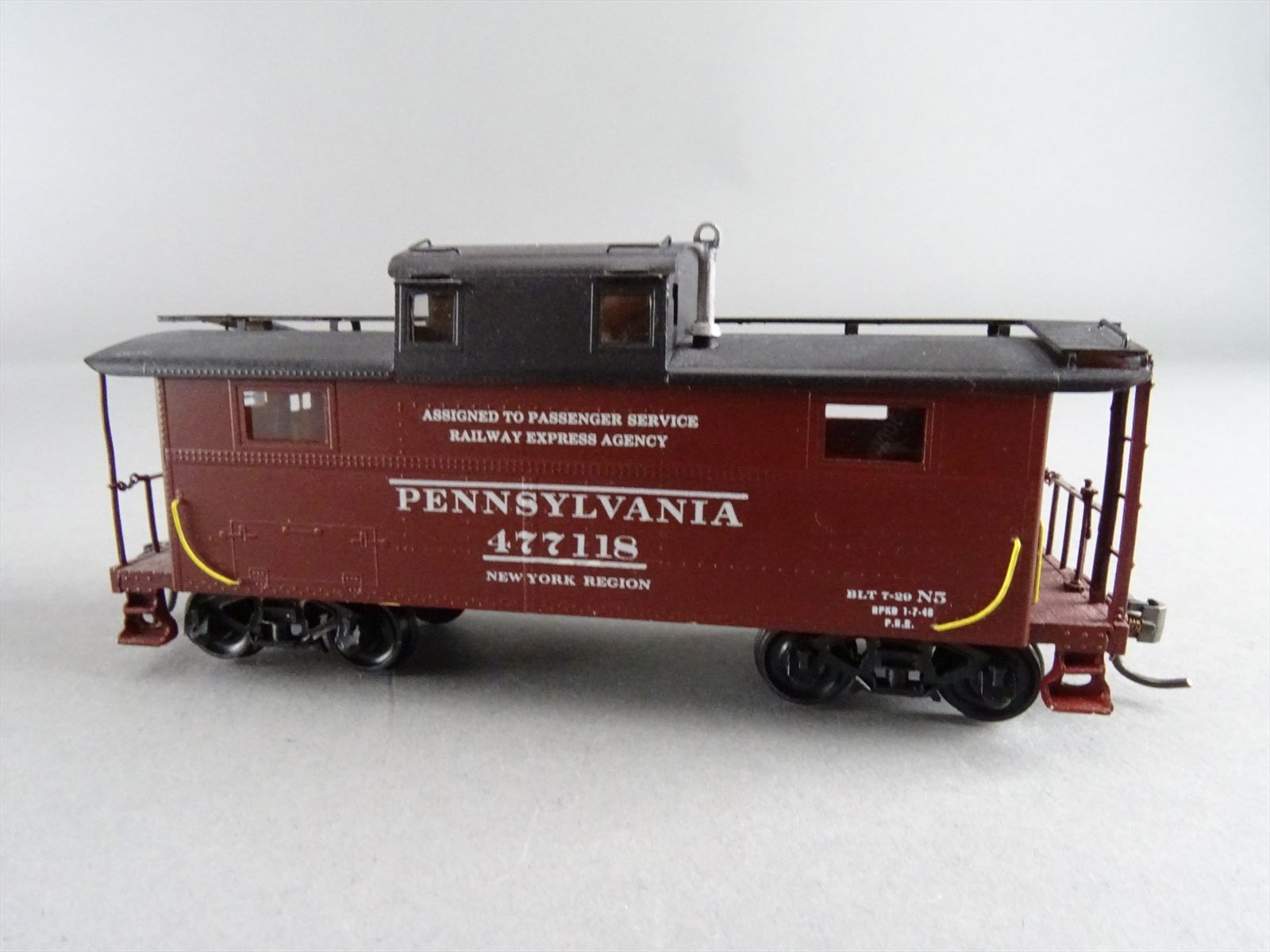 HO Brass Model - Sunset PRR Pennsylvania Steel Cabin Car N5A Caboose No ...