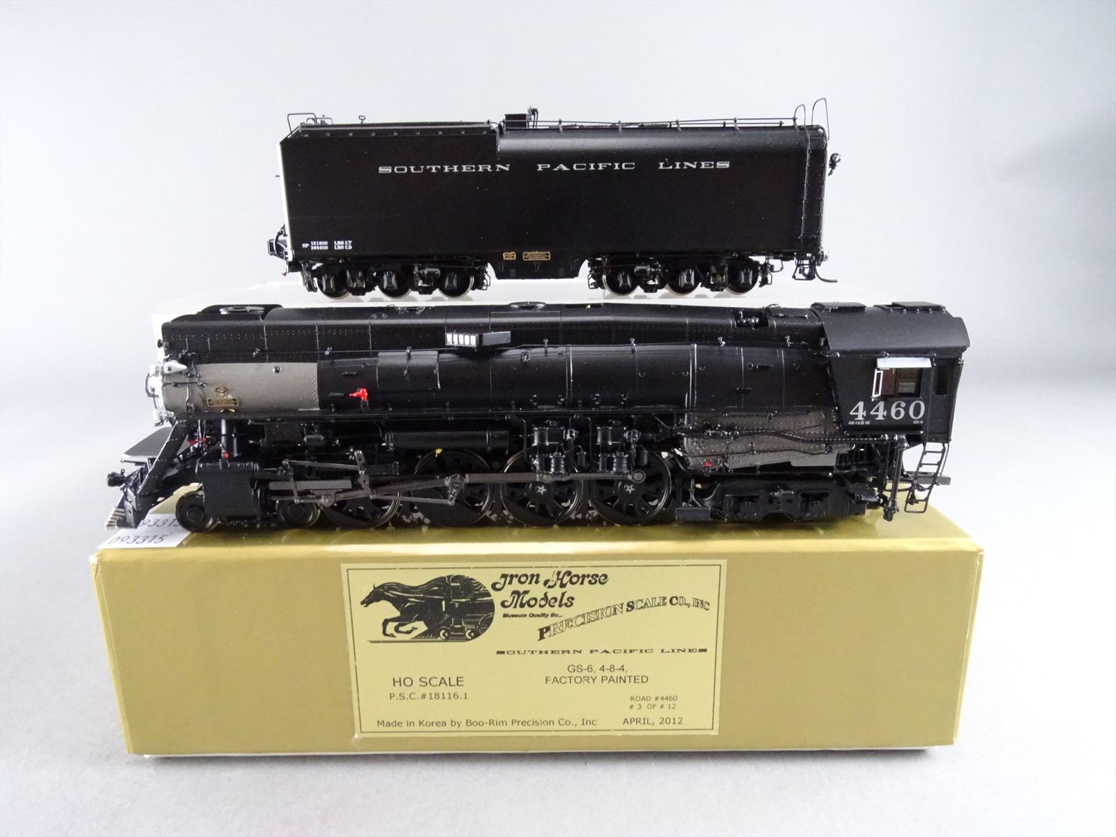 HO Brass Model - PSC 18116.1 SP Southern Pacific GS-6 4-8-4 #4460 ...