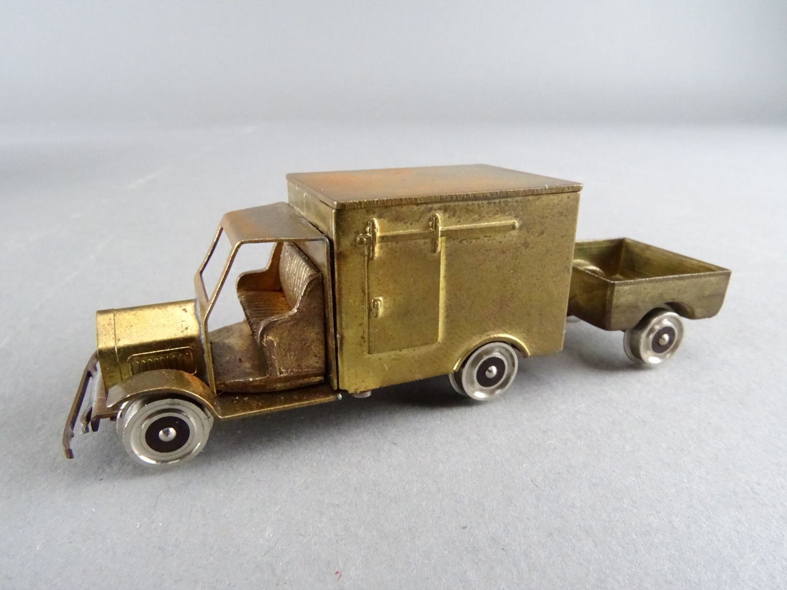 HO Brass Model - Red Ball Ford Railcar & Trailer - Unpainted - 1963 Run ...