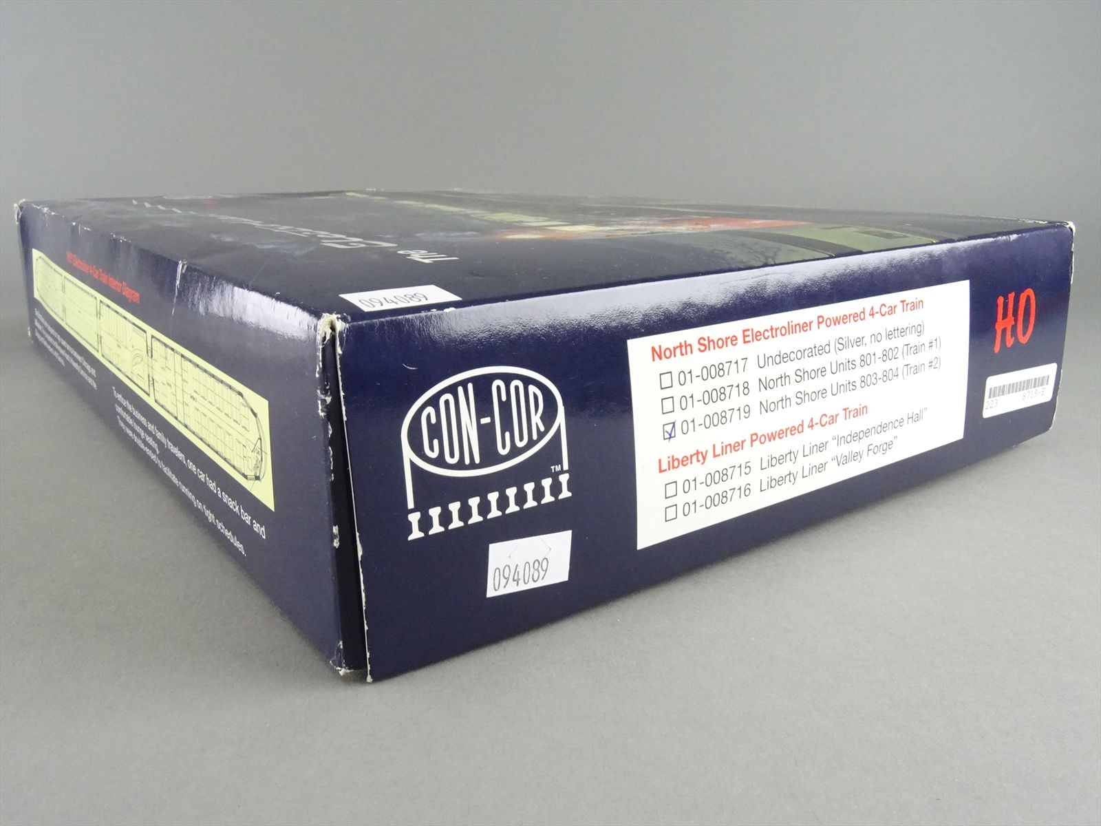 HO Scale Con-Cor 01-008719 North Shore Electroliner Powered 4-Car ...