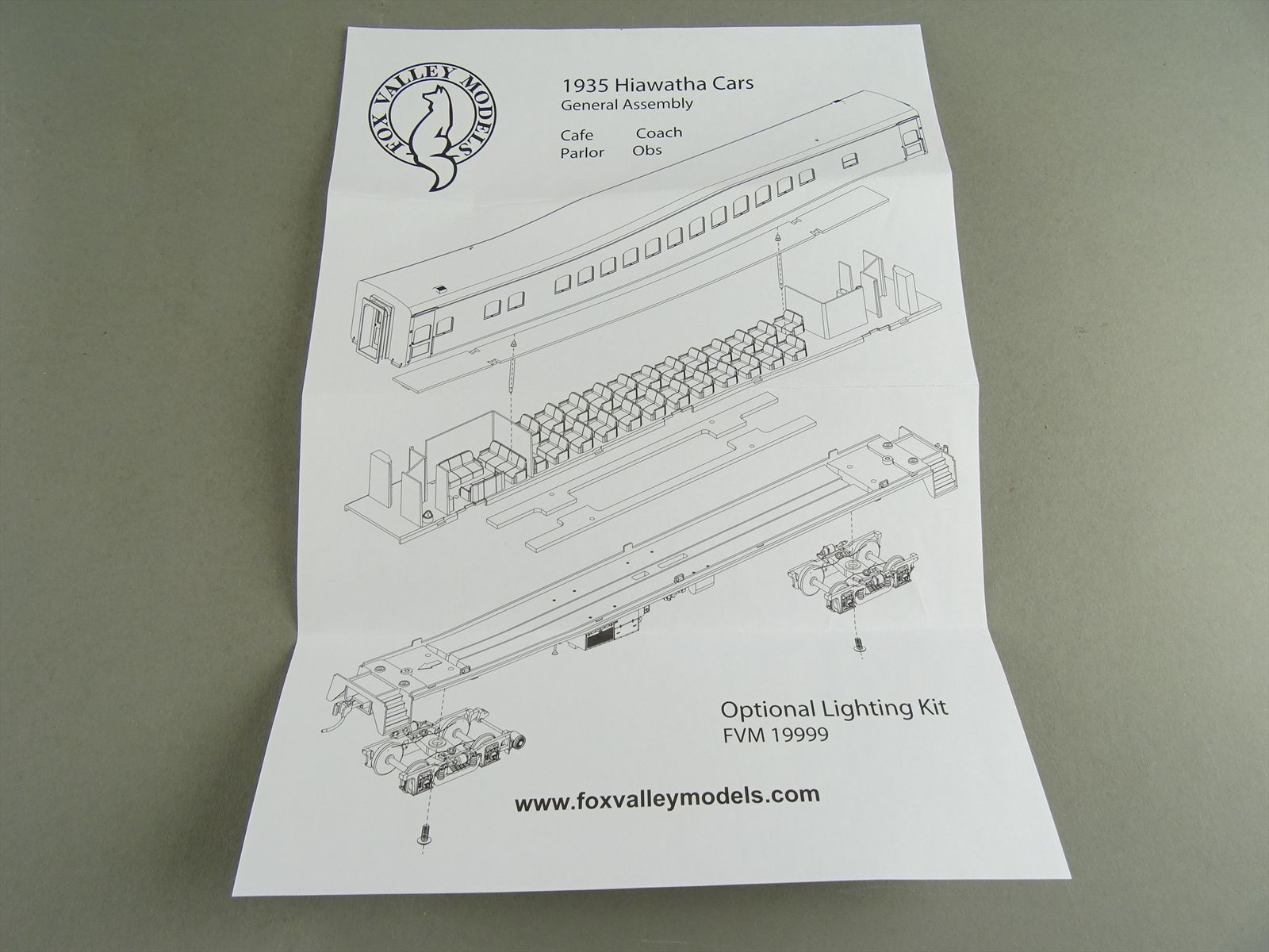 HO Plastic Model - FVM 10001 Fox Valley Models Milwaukee Road 4-4-2 ...