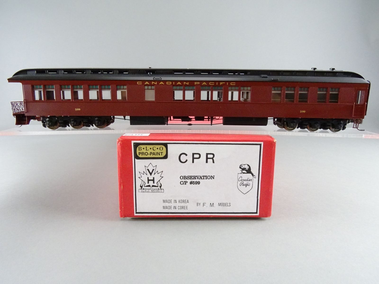 HO Brass Model - VH Van Hobbies CP CPR Canadian Pacific Business Car ...