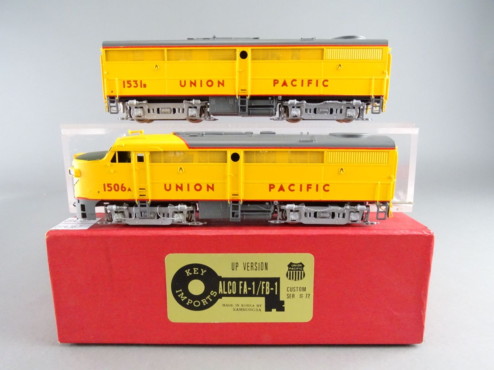 HO Brass Model - Key CS#72 UP Union Pacific FA-1 / FB-1 #1506A / #1531B ...