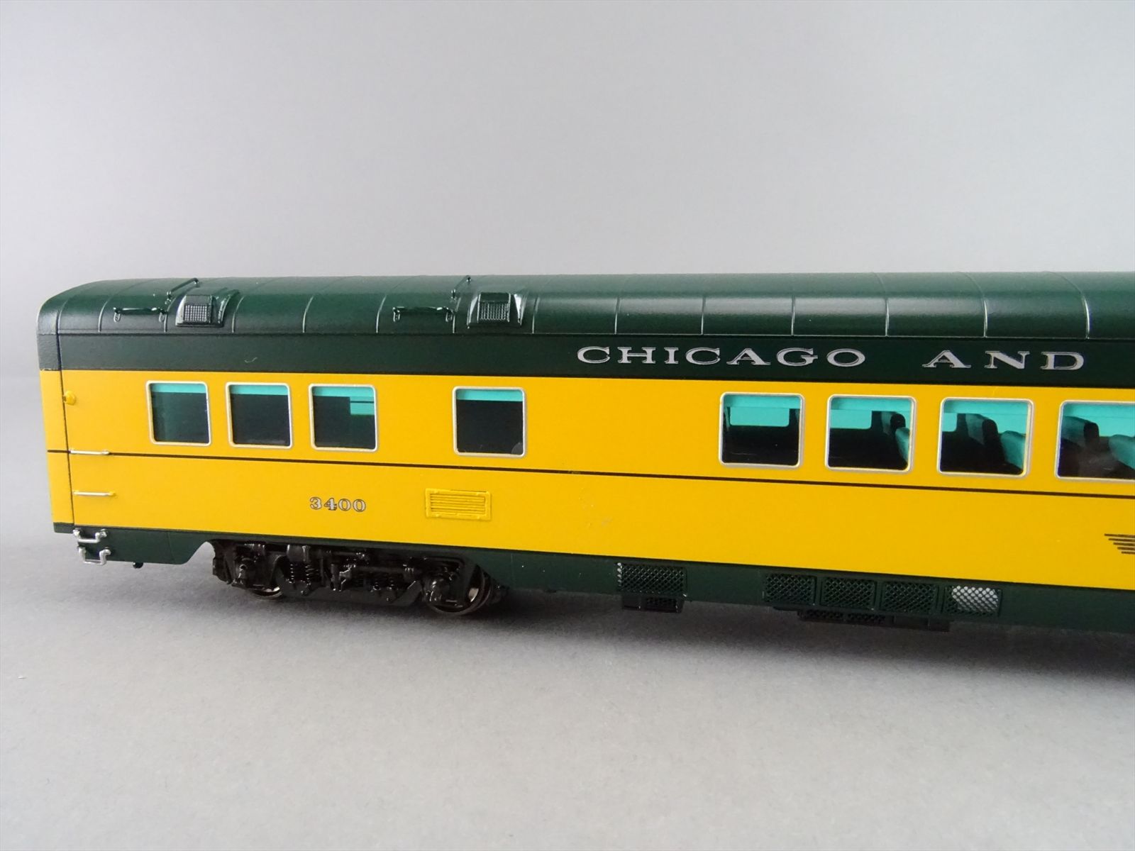 HO Brass Model - RWC CNW02 C&NW Chicago & Northwestern 48 Seat Coach w ...