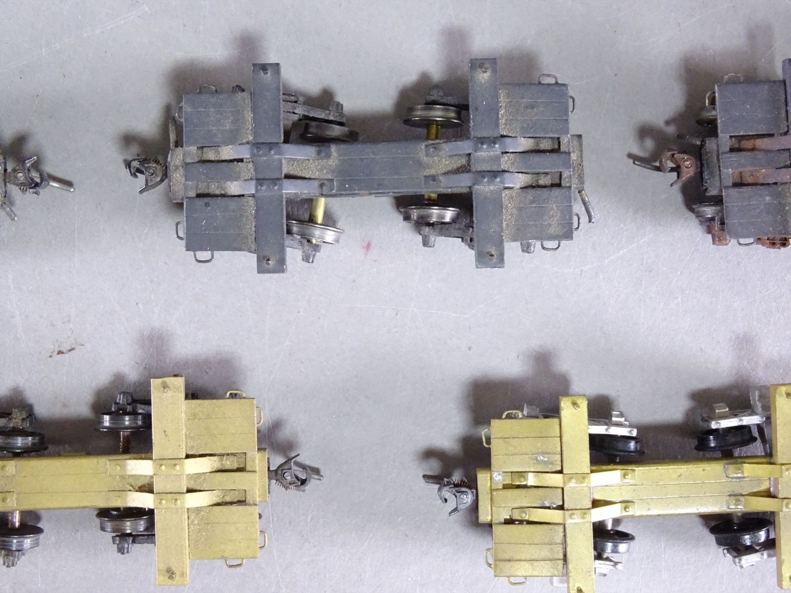 HO Scale Models - 6 Brass 20' Logging Cars - Made in Korea