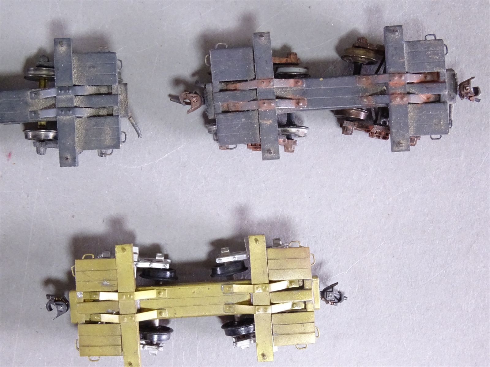 HO Scale Models - 6 Brass 20' Logging Cars - Made in Korea