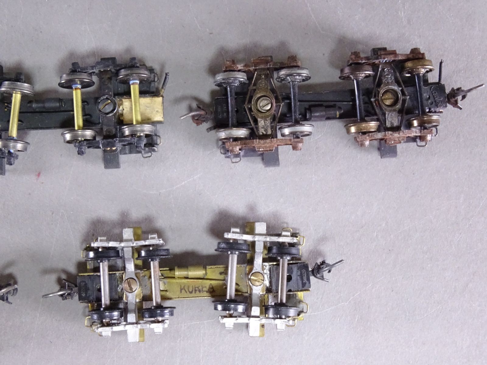 HO Scale Models - 6 Brass 20' Logging Cars - Made in Korea