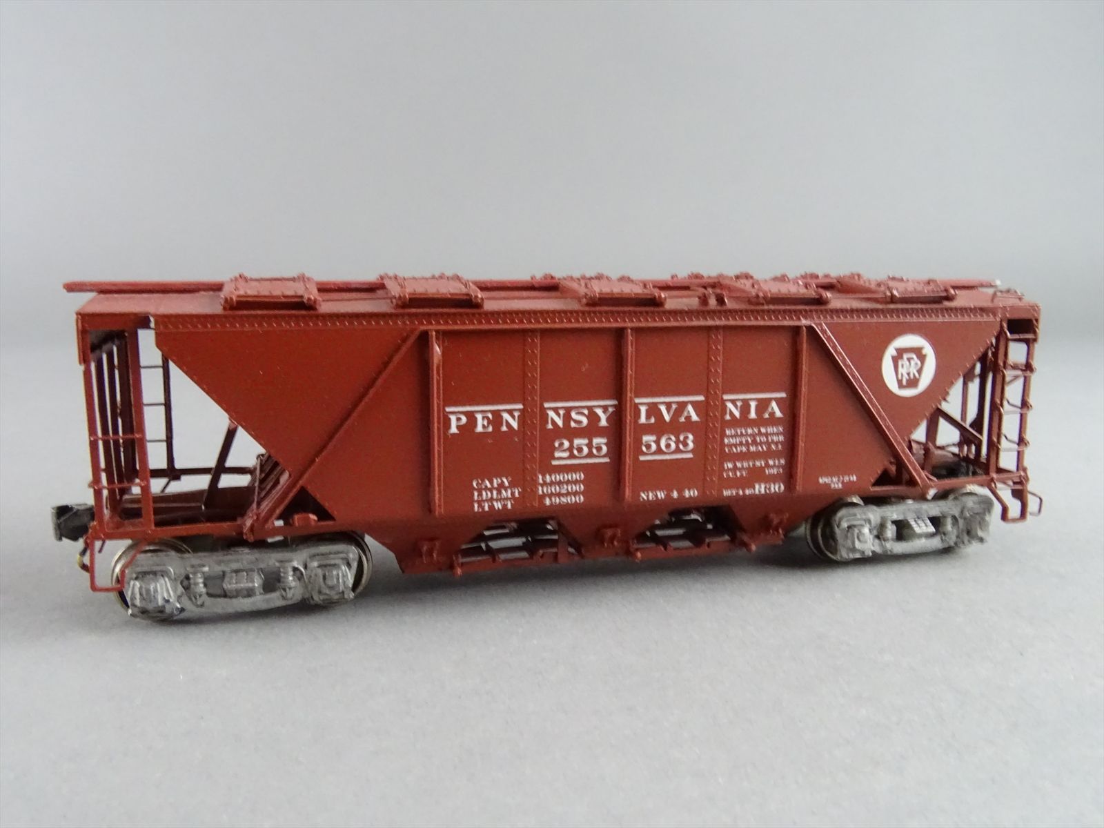 HO Brass Model - OMI 3327.1 PRR Pennsylvania Covered Hopper H30 #255563 ...