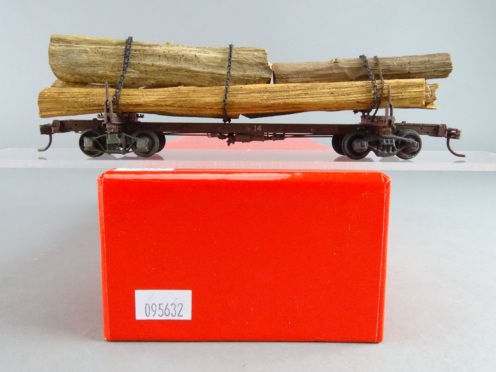 HO Brassl Model - Skeleton Log Car with Load - Pro Weathering - ReBoxx ...