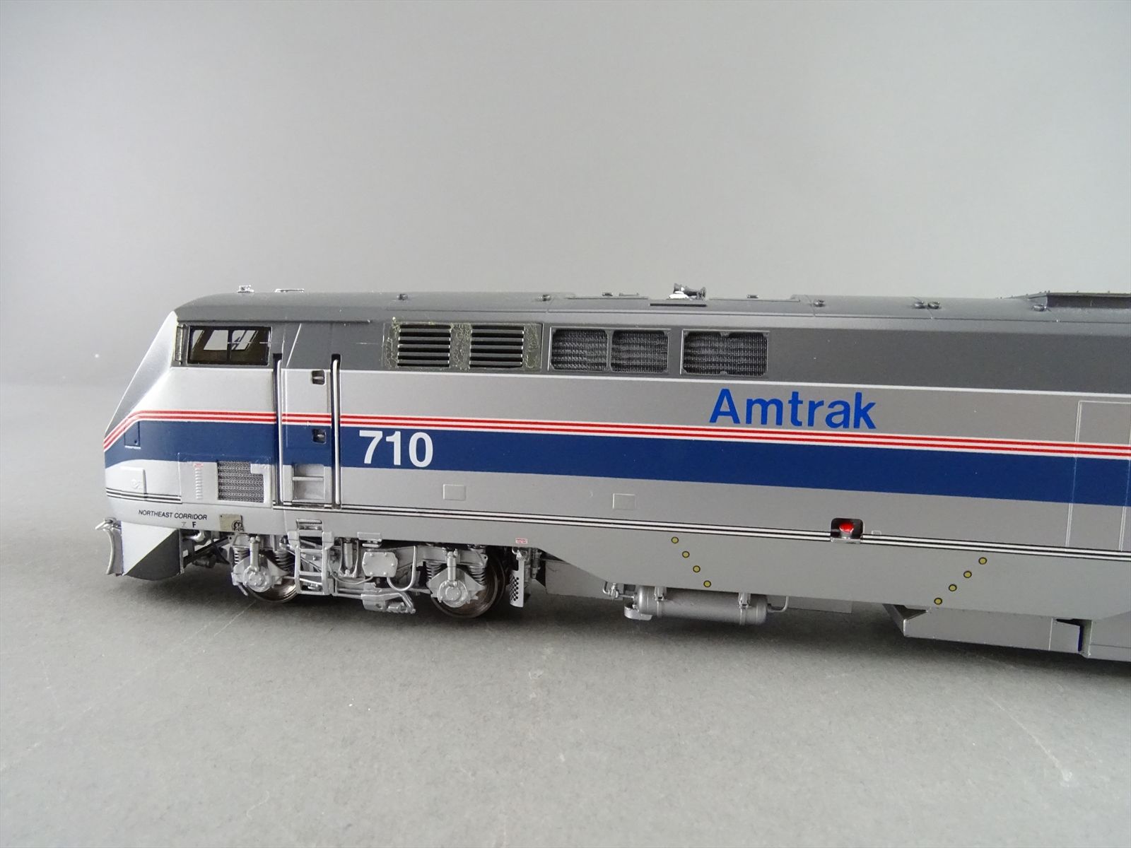 HO Brass Model - OMI 6593.1 Amtrak P32AC-DM North East Direct Scheme #710 - F/P - 2002 Run ...