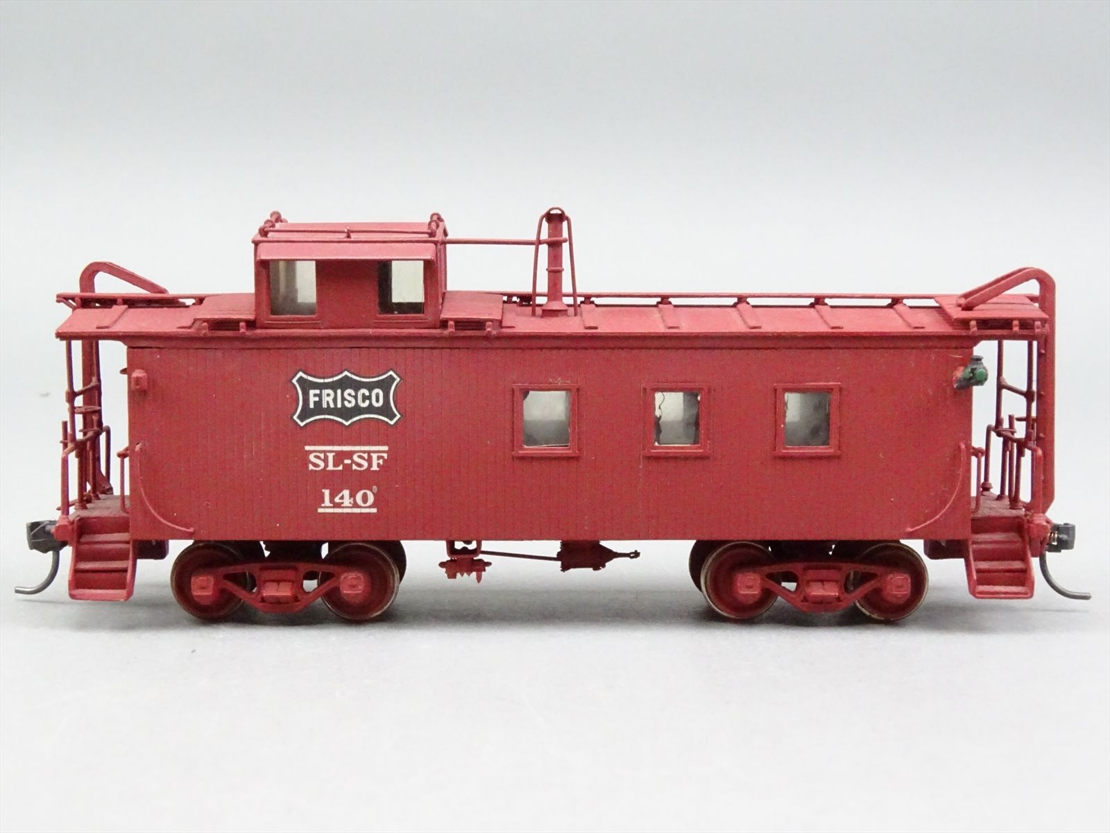 HO Brass Model - OMI 1129 SLSF Frisco Steel Cupola Caboose #140 - Pro Paint