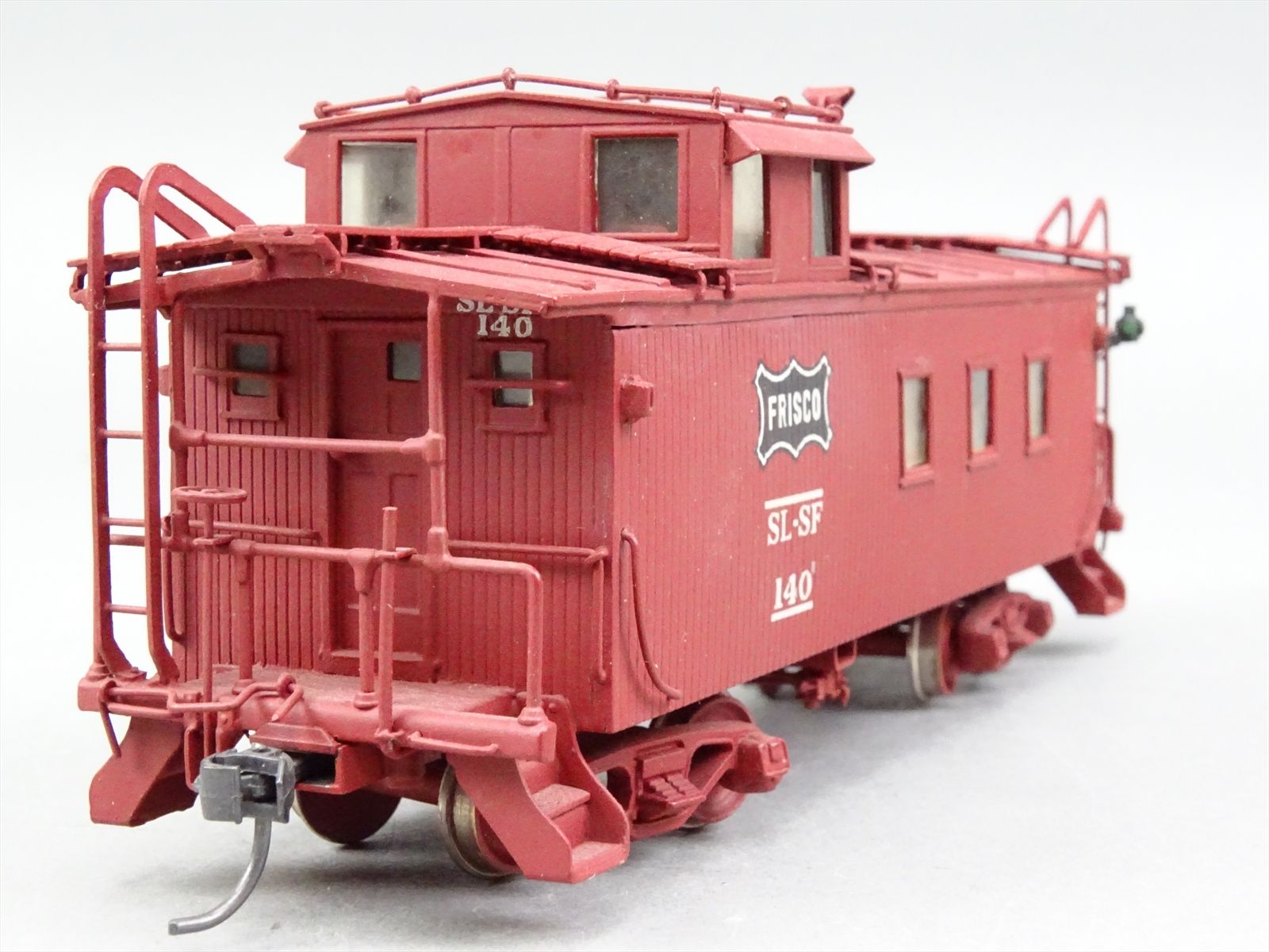 HO Brass Model - OMI 1129 SLSF Frisco Steel Cupola Caboose #140 - Pro Paint