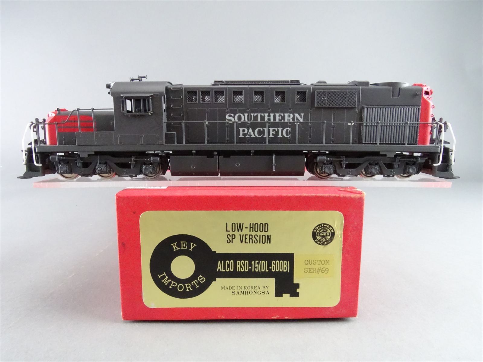 HO Brass Model Train - KEY CS#69 SP Southern Pacific ALCO RSD-15 DL-600B Diesel No