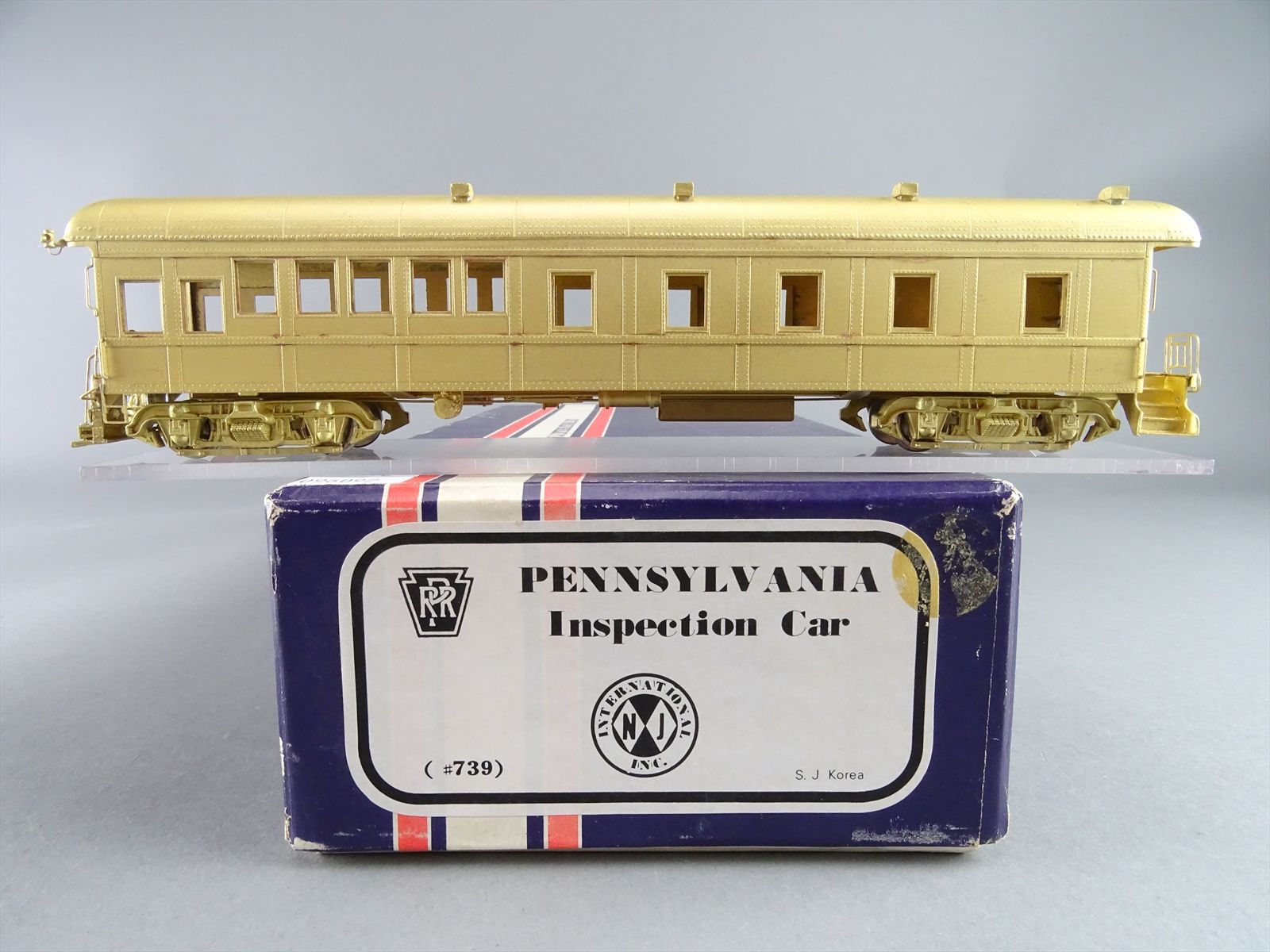 HO Brass Model - NJCB 739 PRR Pennsylvania Inspection Car - Unpainted ...