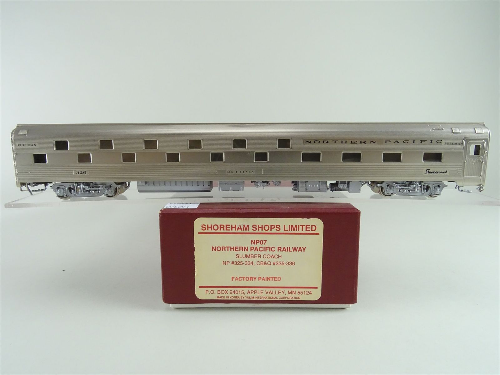 HO Brass Model - SSL NP07 NP Northern Pacific Loch Leven Slumber Coach ...