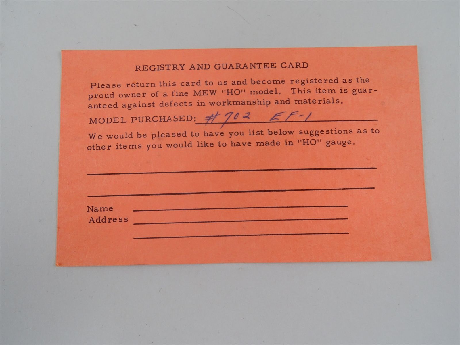 HO Brass Model - MEW NYNH&H NH New Haven EF-1 1-B-B-1 Electric - Unpainted - 1966 Run - Made in ...