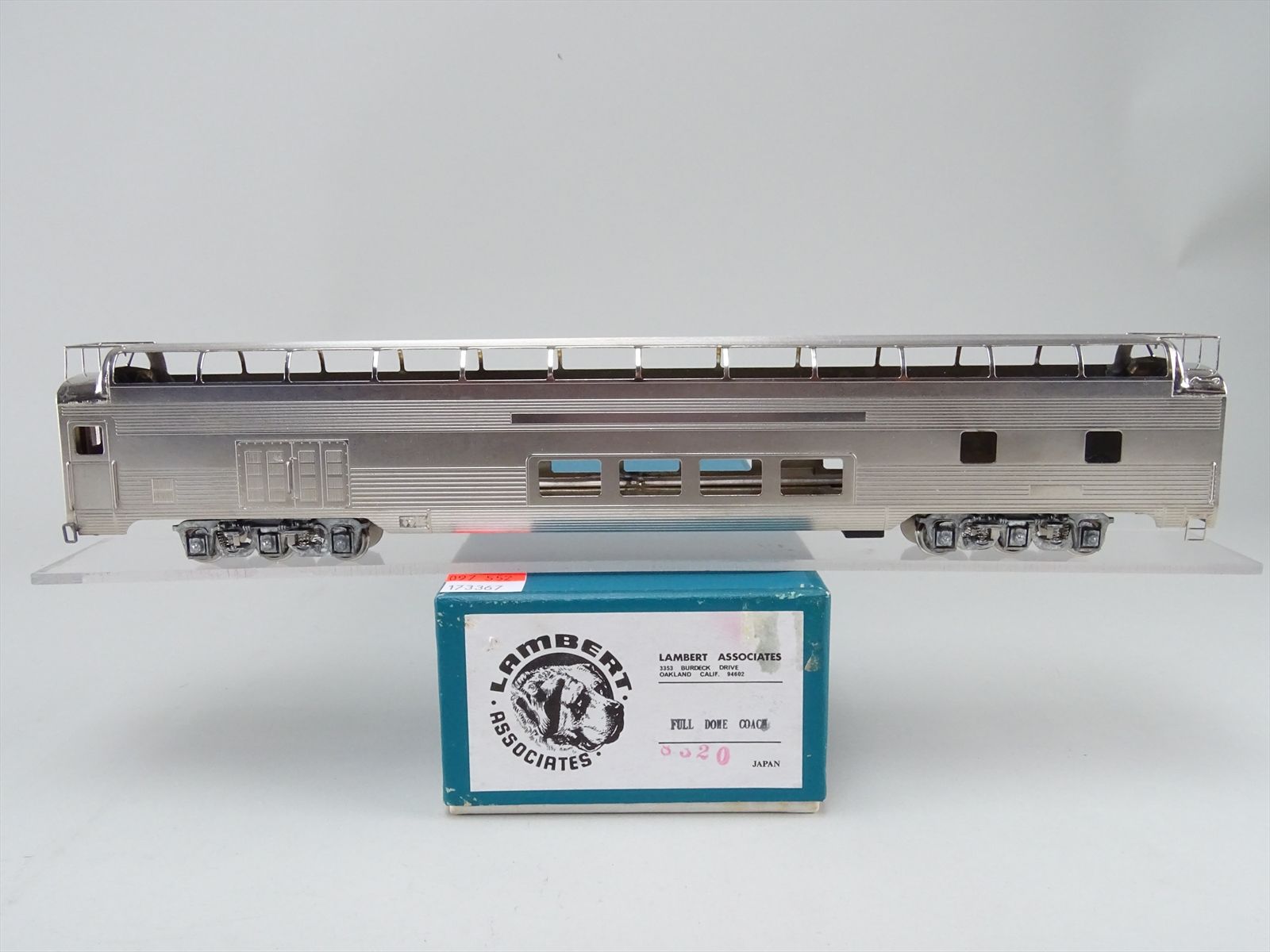 HO Brass Model - Lambert Full Dome Coach AT&SF Santa Fe - F/Plated ...
