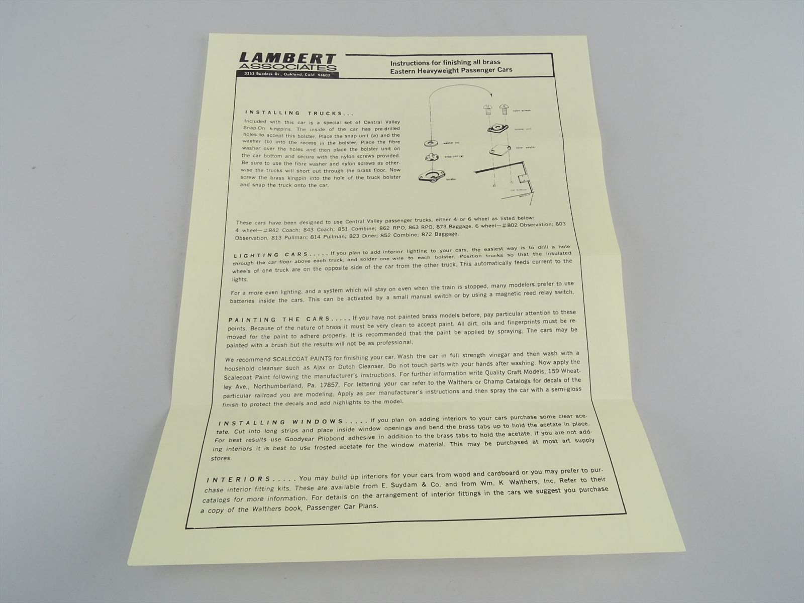 HO Brass Model - Lambert Full Dome Coach AT&SF Santa Fe - F/Plated ...